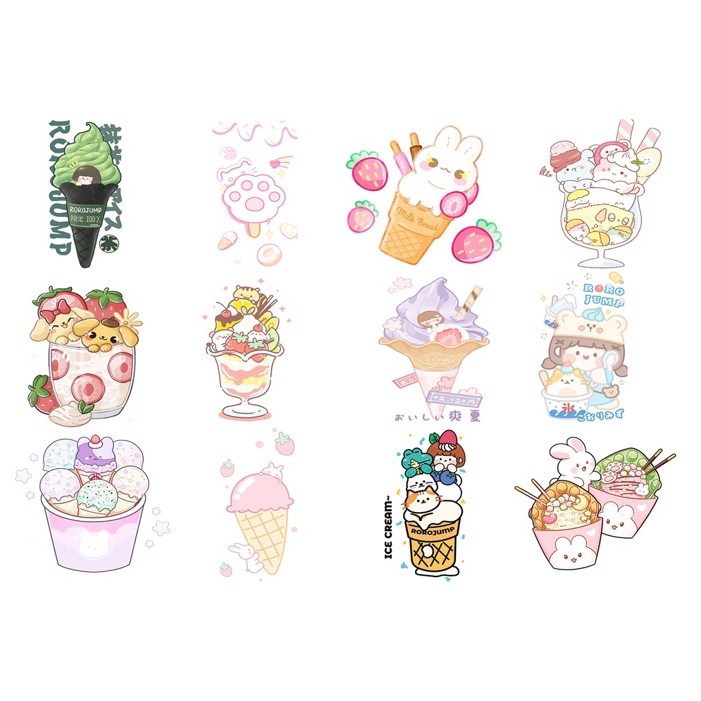 sticker kem A4 không bế S4A21a cute dễ thương | Shopee Việt Nam