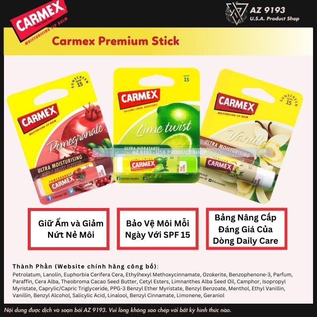 Son Dưỡng Môi Carmex,Hàng Mỹ, Dưỡng Camex Không Màu, Chính Hãng Mỹ ...