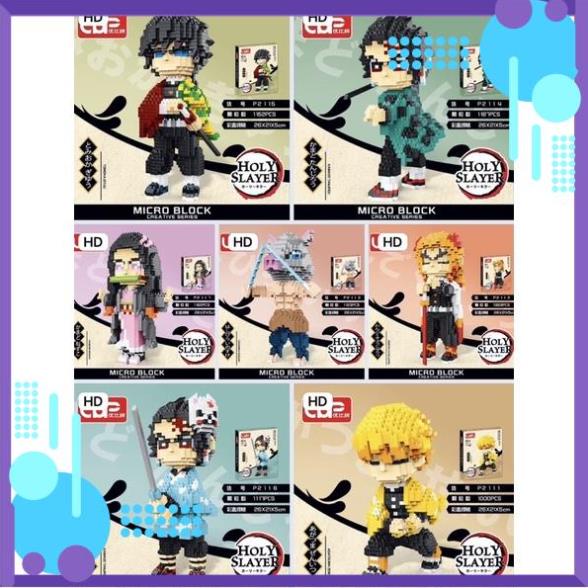 Đồ chơi mô hình xếp 3D- lego Demon Slayer lắp ráp mô hình nhân vật ...