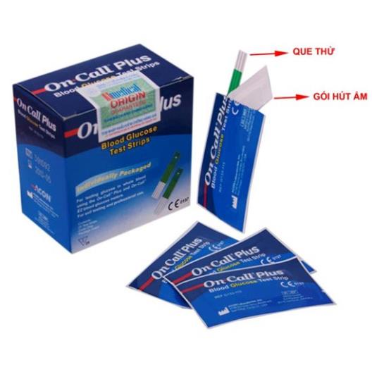 Que Thử Đường Huyết OnCall Plus (25 Que) que rời chính hãng | Shopee ...