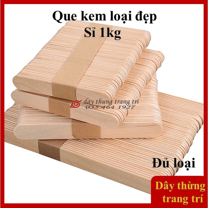 [Khuyến mãi] Que kem, tăm tre, 1kg loại đẹp, làm mô hình, que kem gỗ ...