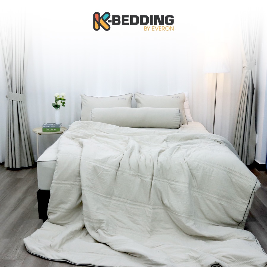 Bộ ga giường chần bông K-Bedding By Everon decor phòng ngủ chất vải ...