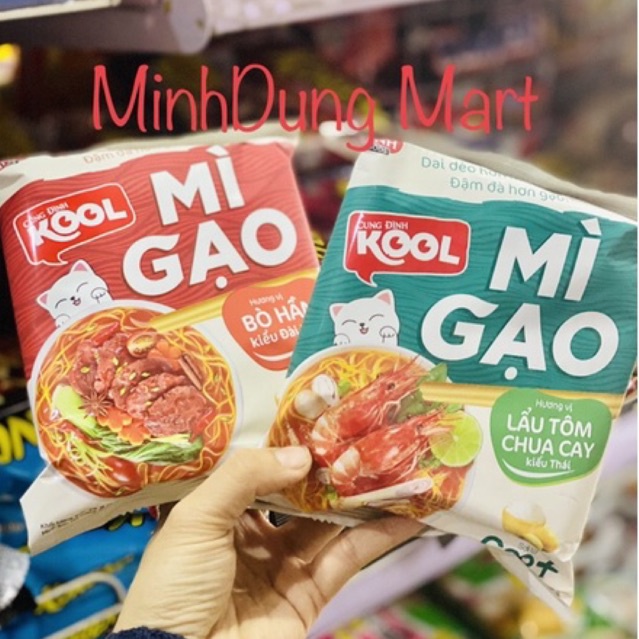 MÌ GẠO KOOL CUNG ĐÌNH VỊ BÒ HẦM VÀ LẨU TÔM THÁI | Shopee Việt Nam