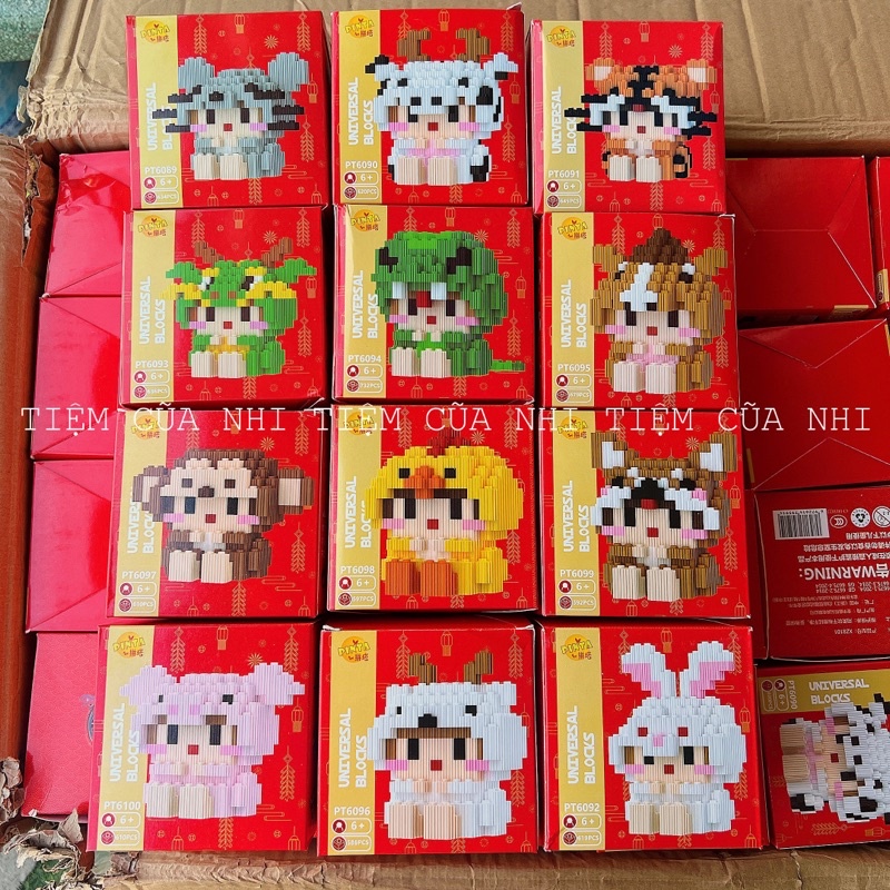 Mô hình lắp ráp LEGO 12 con giáp 3D | Shopee Việt Nam