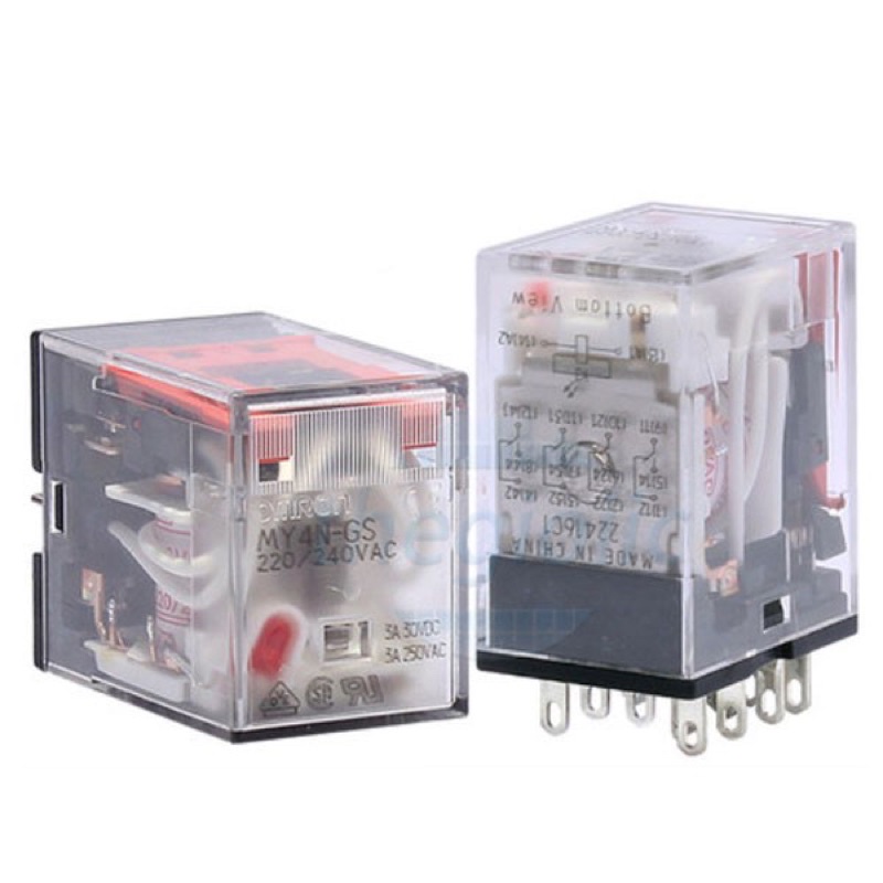 Relay trung gian 14 chân Omron MY4N-GS AC220V | Shopee Việt Nam