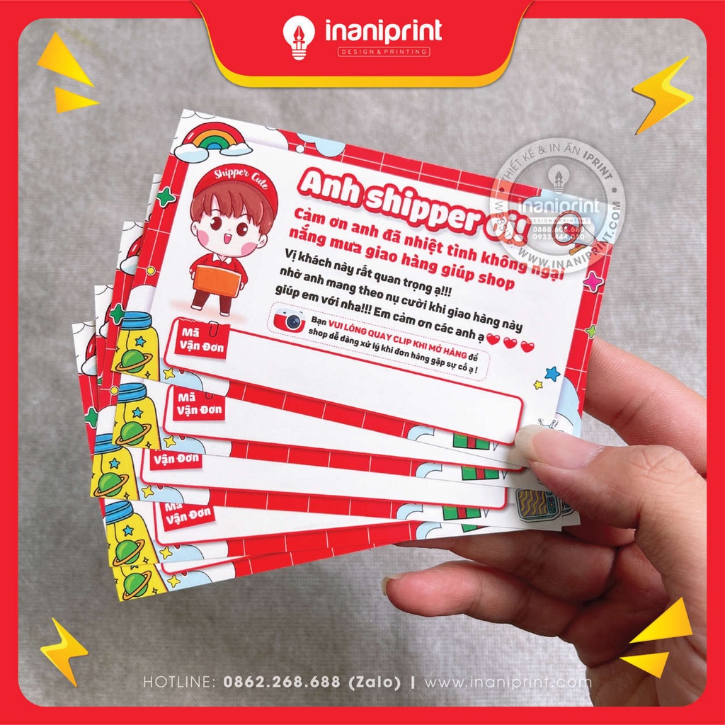 Tem Nhãn Dán Decal Anh Shipper, Nhãn Dán Cám Ơn Shipper Có Keo Mặt Sau ...