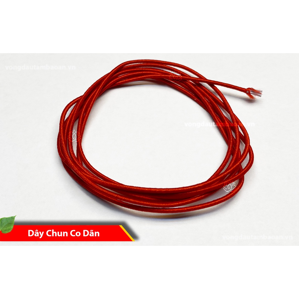 Dây Chỉ đỏ, Dây chun co dãn dùng xâu vòng dâu tằm, vòng đá phong thủy ...