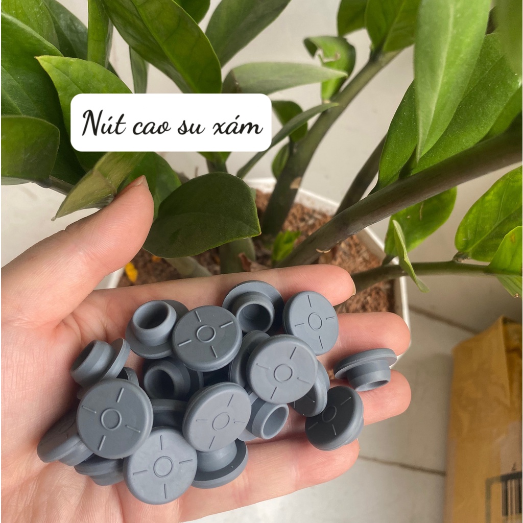 NÚT CAO SU XÁM/NÚT CAO SU TRẮNG/NẮP NHÔM DÙNG CHO LỌ THỦY TINH/LỌ ...