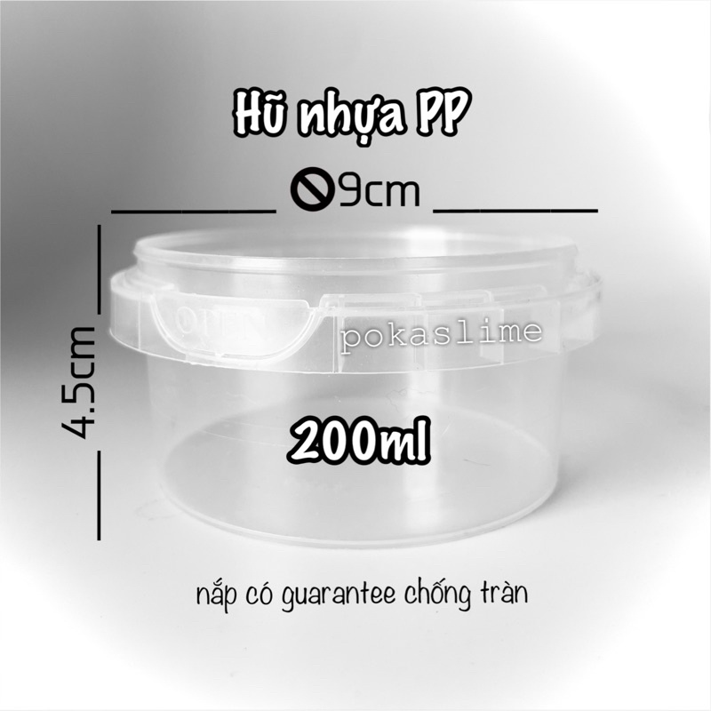 Hũ nhựa PP 200ml - nắp chống tràn (combo 5 hũ) | Shopee Việt Nam