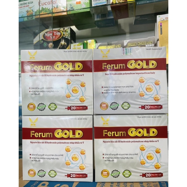 [ CHÍNH HÃNG ] BỔ SUNG SẮT - FERUM GOLD (HỘP 20 ỐNG) | Shopee Việt Nam