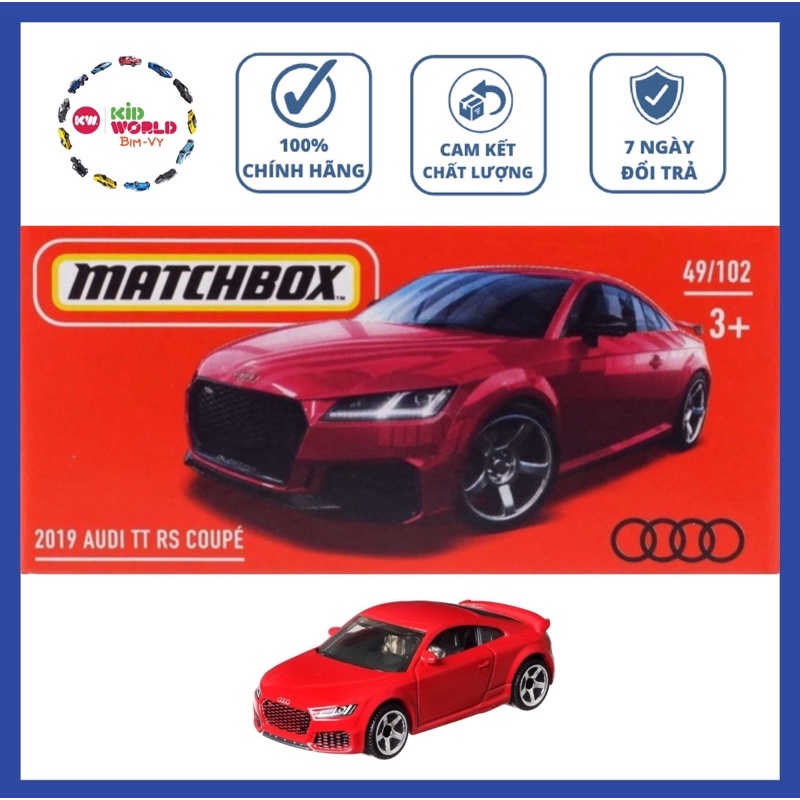 Xe mô hình Matchbox box 2019 Audi TT RS Coupe 49/102. | Shopee Việt Nam