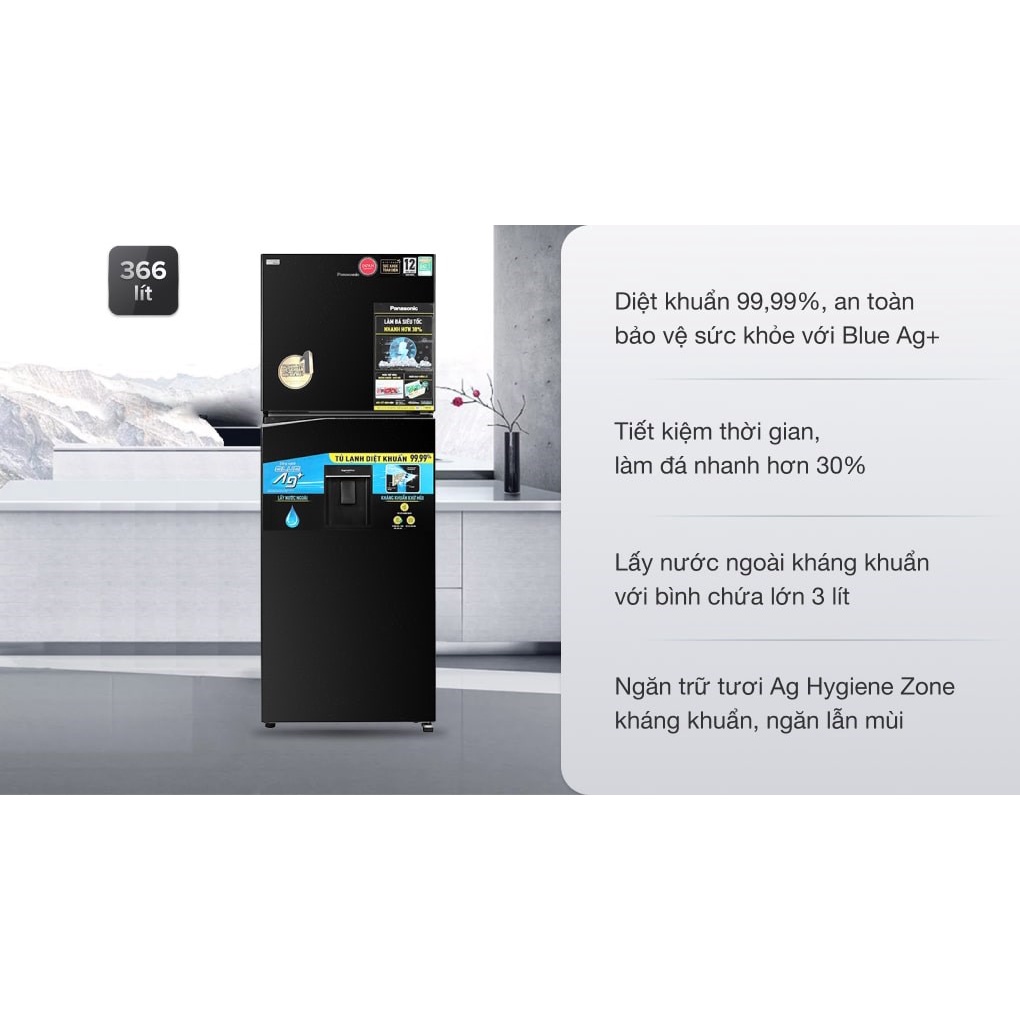 Tủ Lạnh Panasonic Inverter 366 Lít NR-TL381BPKV 2022 - VIỆT NAM ...