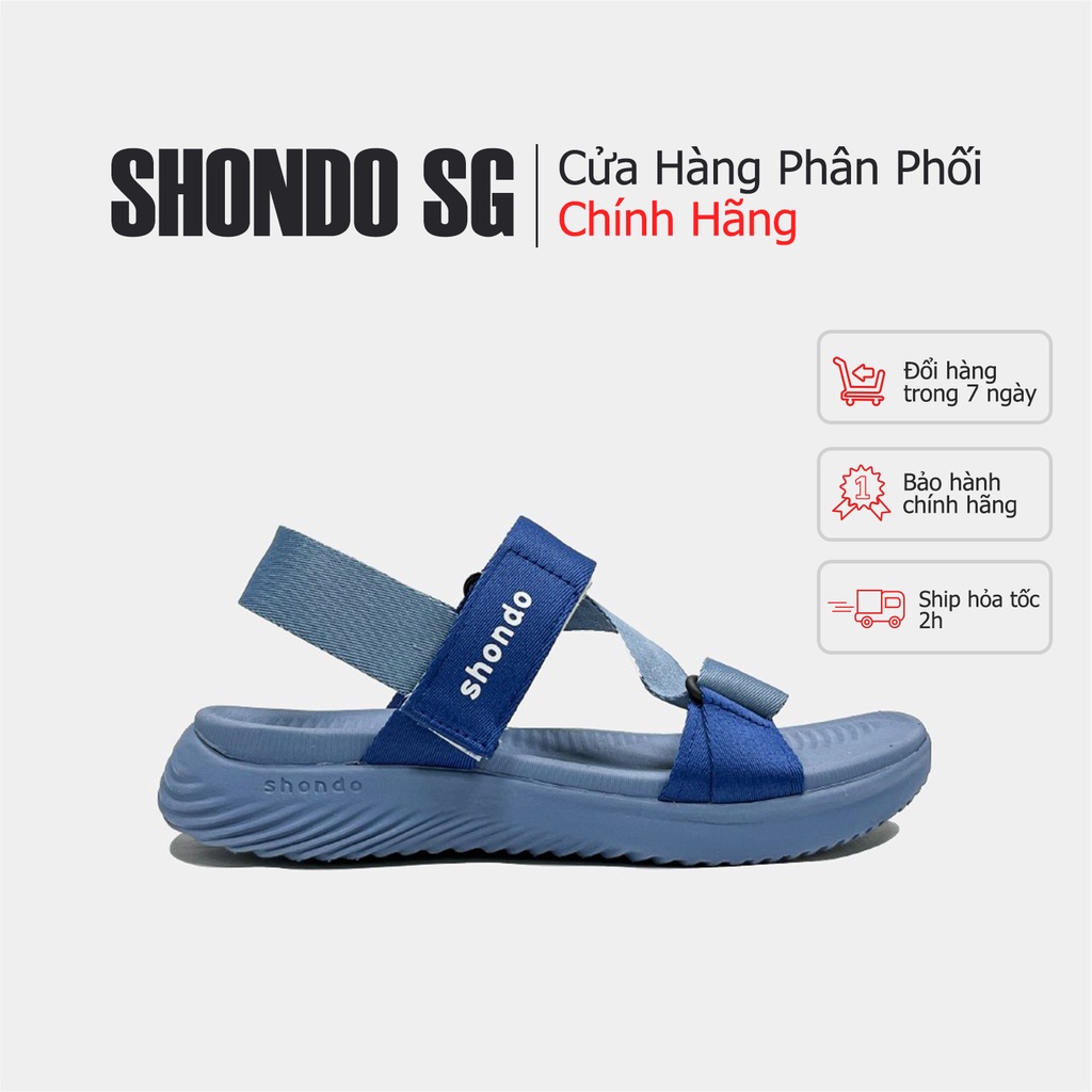 [Chính hãng] Giày SHONDO Sandals F7 Continew xanh full F7N3535 | Shopee ...
