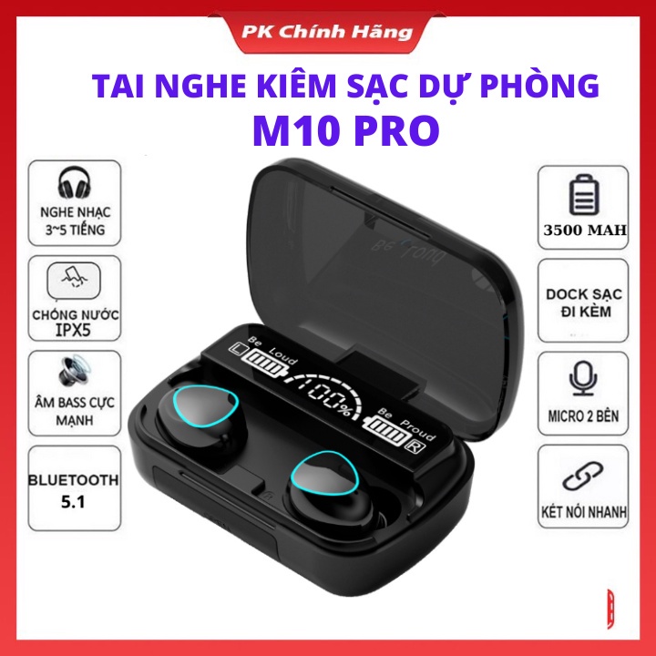 Tai Nghe Bluetooth M10 Pro | Shopee Việt Nam
