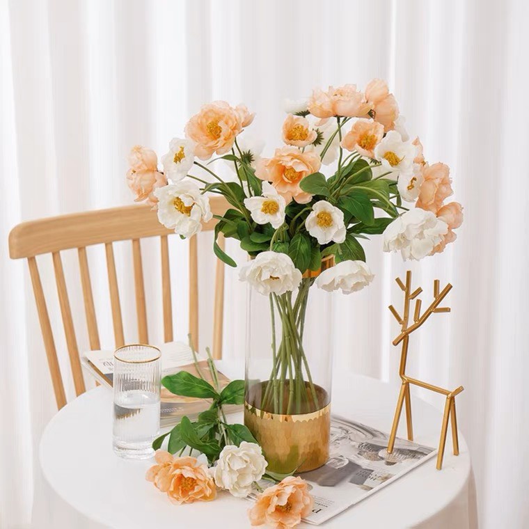 Hoa Poppy Giả Decor 1 Cành 2 Bông Size Lớn Nhập Ngoại Cao Cấp, Hoa Anh ...