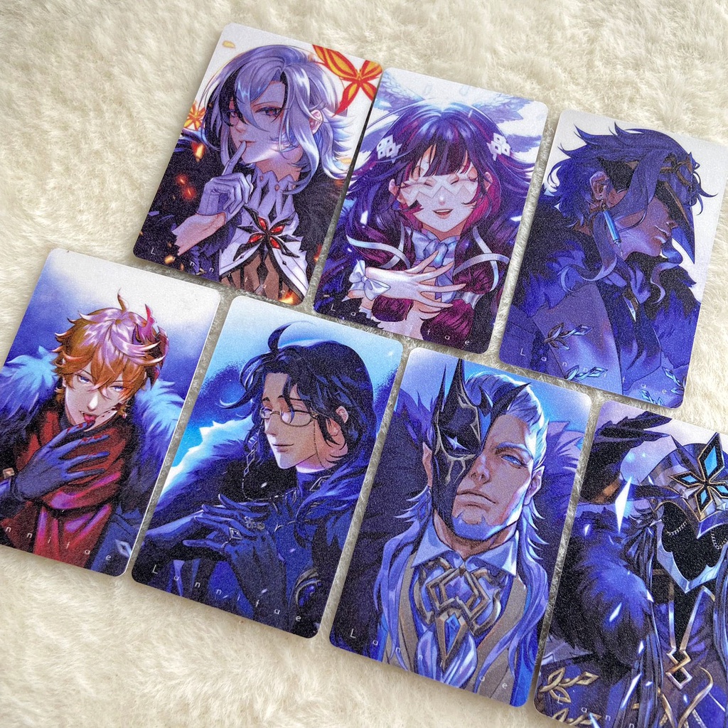[GACHA] Card bo góc Fatui Genshin Impact version cũ và mới | Shopee ...
