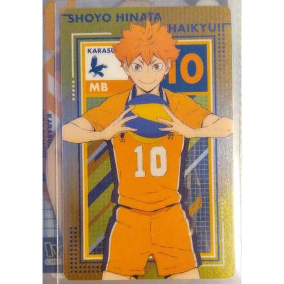 [Haikyuu!] Card Metal Hinata, Tanaka, Ojiro; Wafer Dachi | Shopee Việt Nam