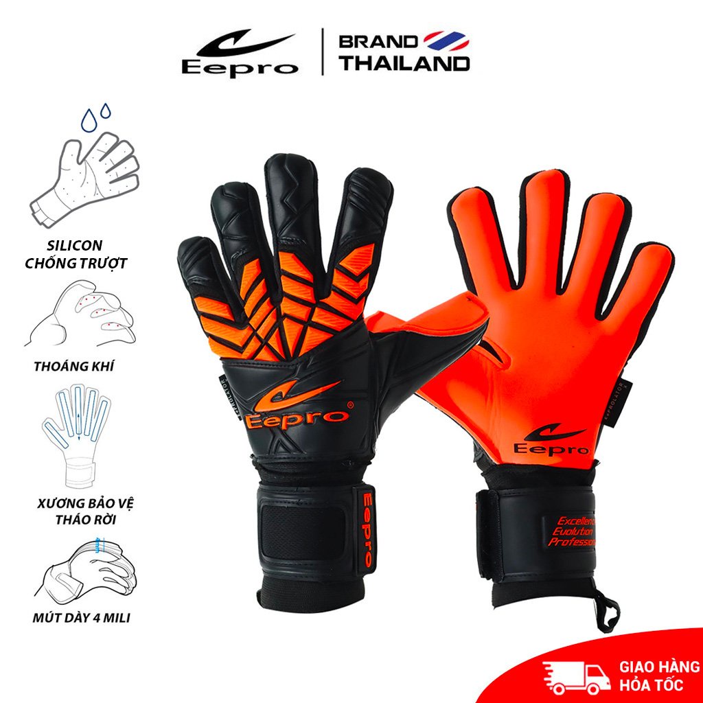 Găng tay thủ môn Eepro Sprider 2024 Thailand có khung xương bảo vệ ngón ...