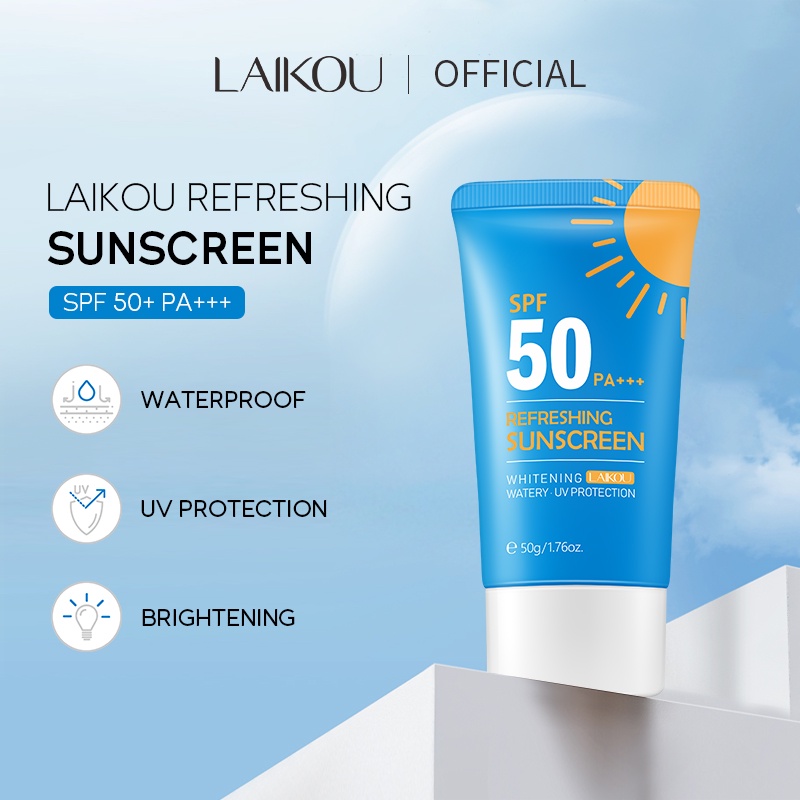 Kem chống nắng LAIKOU JAPAN Sakura Làm trắng da SPF 50 PA + + + UV Protector 50g | Shopee Việt Nam