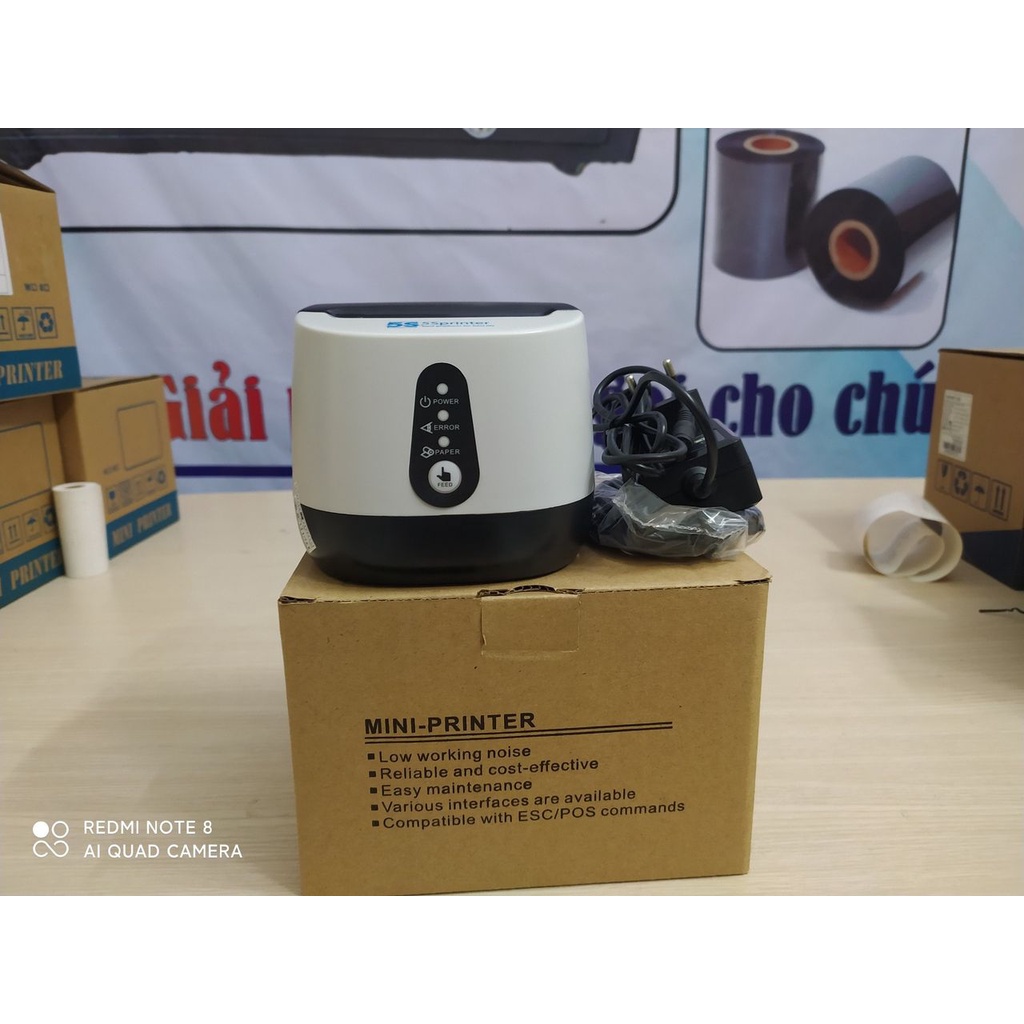 Máy in hóa đơn Gprinter iSH58 (Hỗ trợ kết nối với các thiết bị di động qua cổng USB hoặc ...