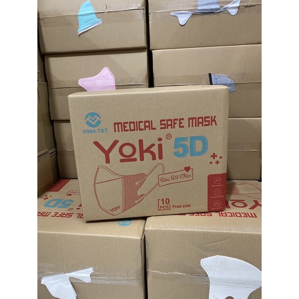 {Sản phẩm mới} Sỉ thùng Khẩu trang Yoki 5D Medical Safe Mask Siêu Dễ ...