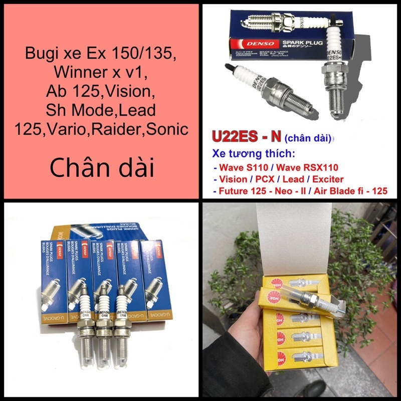 Bugi buri xe máy vision vario exciter lead ab 125 150 ex 135 winner x ...