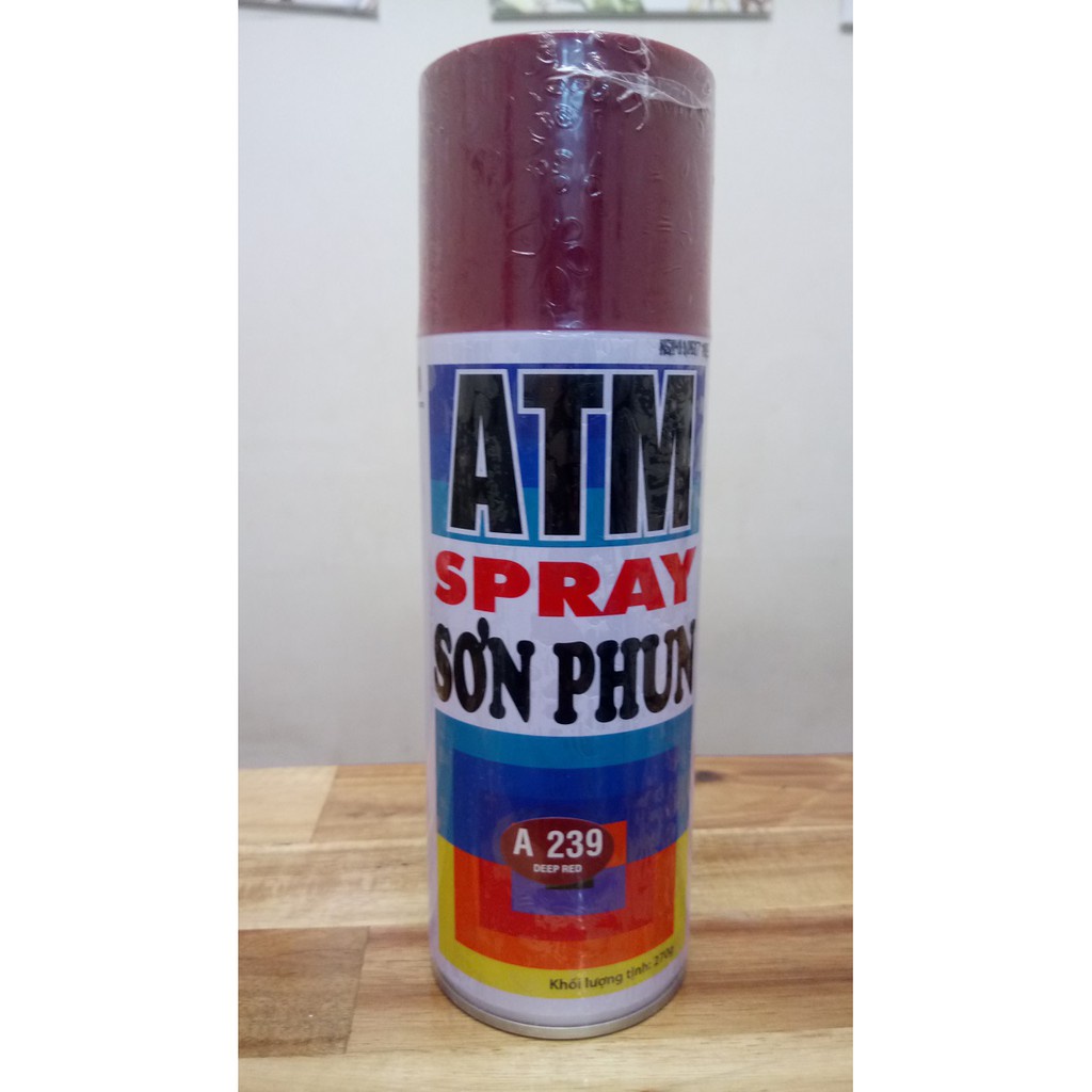 Sơn xịt ATM A239 nâu đỏ | Shopee Việt Nam