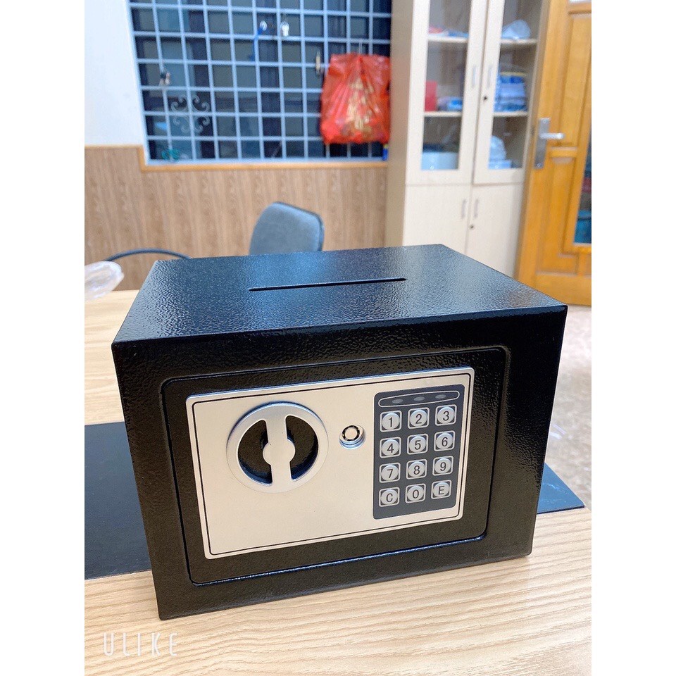 Két sắt Mini cho bé, két sắt Mini thông minh, có khóa điện tử, khe đút ...