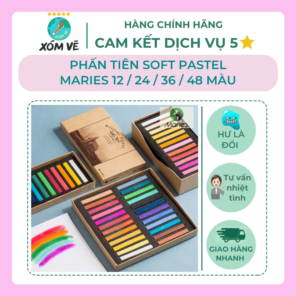 [XÓM VẼ] Bộ phấn tiên Master Soft Pastel Maries Chính hãng, mới 100% ...