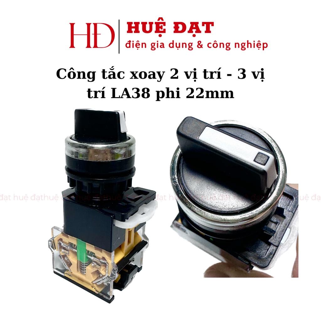 Công tắc xoay 2 vị trí - 3 vị trí LA38 phi 22mm | Shopee Việt Nam
