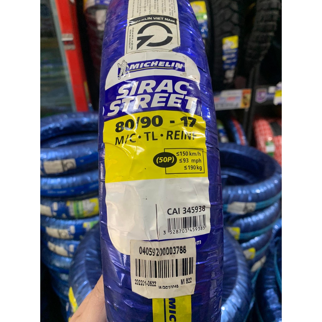 Lốp Michelin Sirac Street 80/90-17 TL gai bán địa hình | Shopee Việt Nam