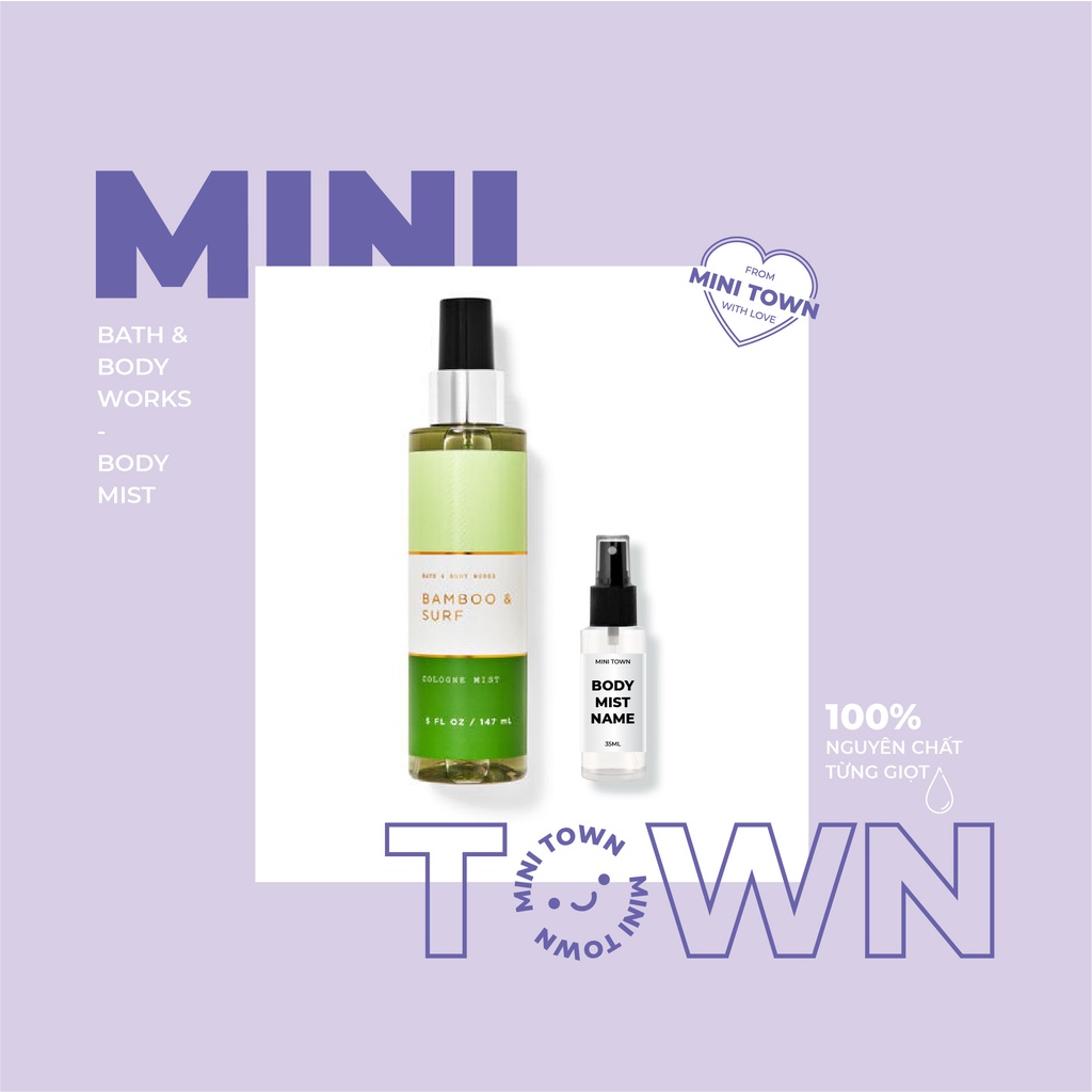 BAMBOO & SURF - Mẫu Thử Xịt Thơm Lưu Hương Toàn Thân Bath & Body Works ...
