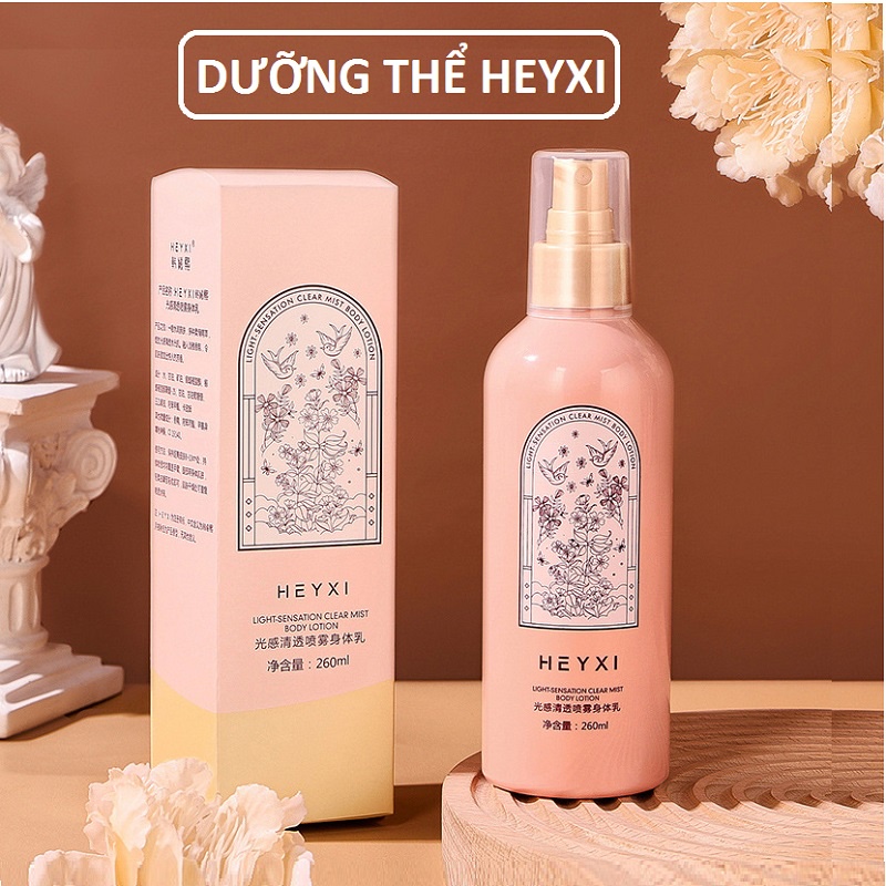 Sữa Dưỡng Thể HEYXI Dạng xịt giúp giữ ẩm trắng da hương thơm lâu 260ml ...
