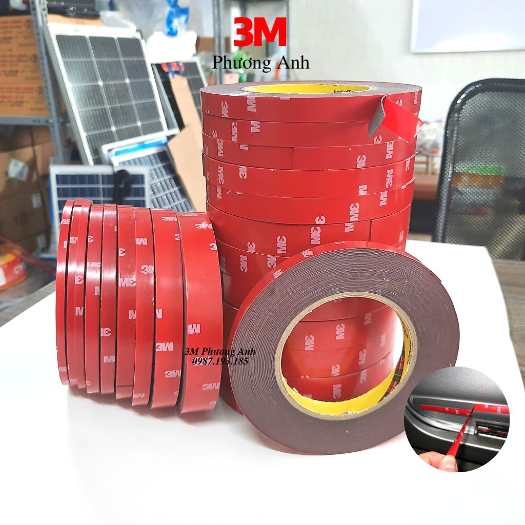Băng keo 2 mặt cường lực 3M - 4229P, cuộn dài 10m [100% Chính hãng], Sử ...