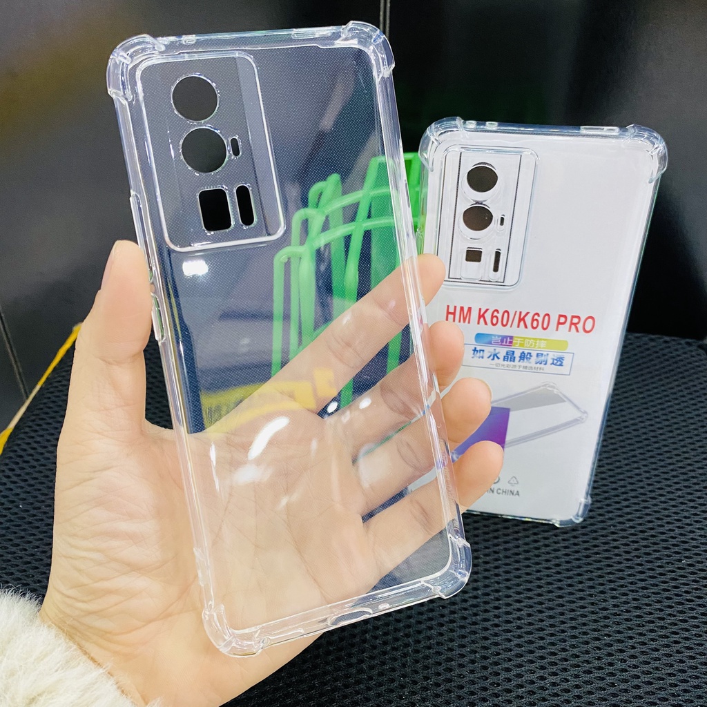Ốp lưng chống sốc Redmi K30 K30i K40 Gaming K50 K60 Pro 4G 5G Ultra xiaomi 12T trong suốt cao ...