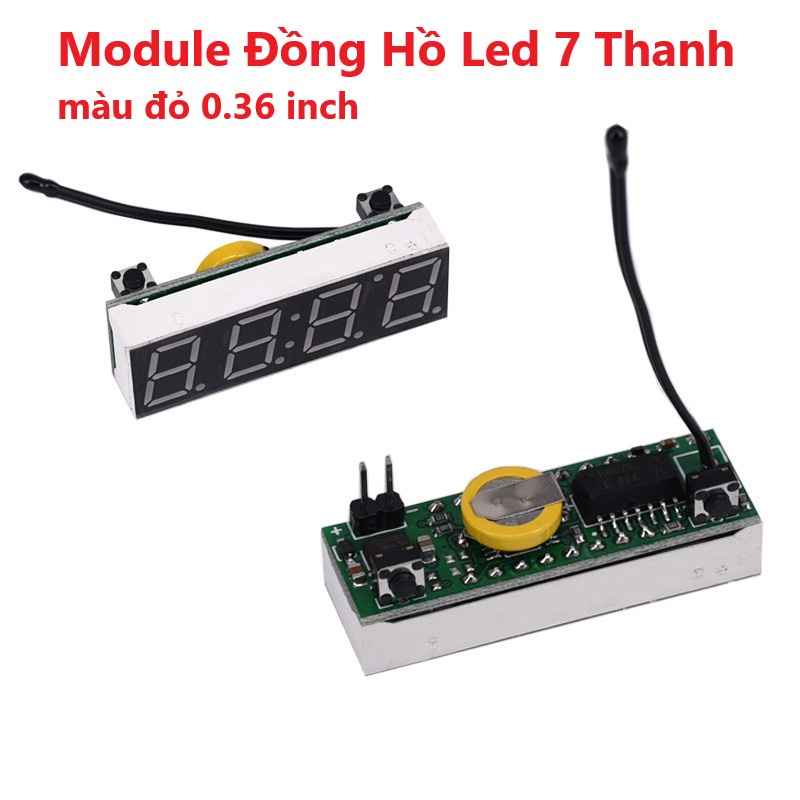 Module Đồng Hồ Led 7 Thanh màu đỏ 0.36 inch | Shopee Việt Nam