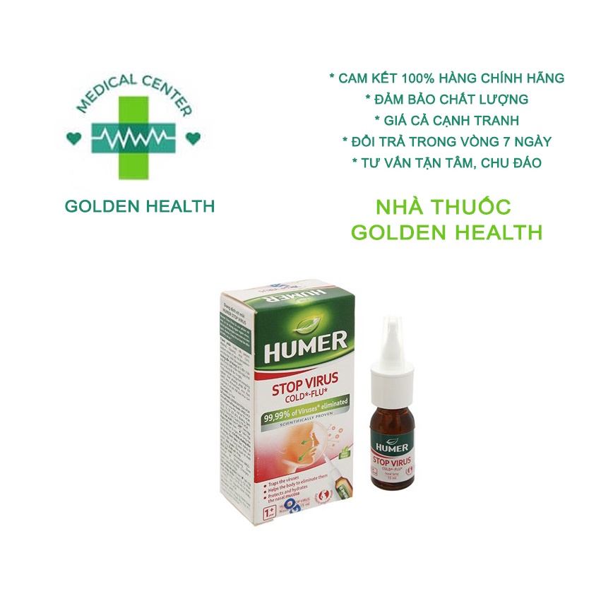 Dung dịch xịt mũi Humer Stop Virus ngăn ngừa virus, hỗ trợ phòng ngừa ...