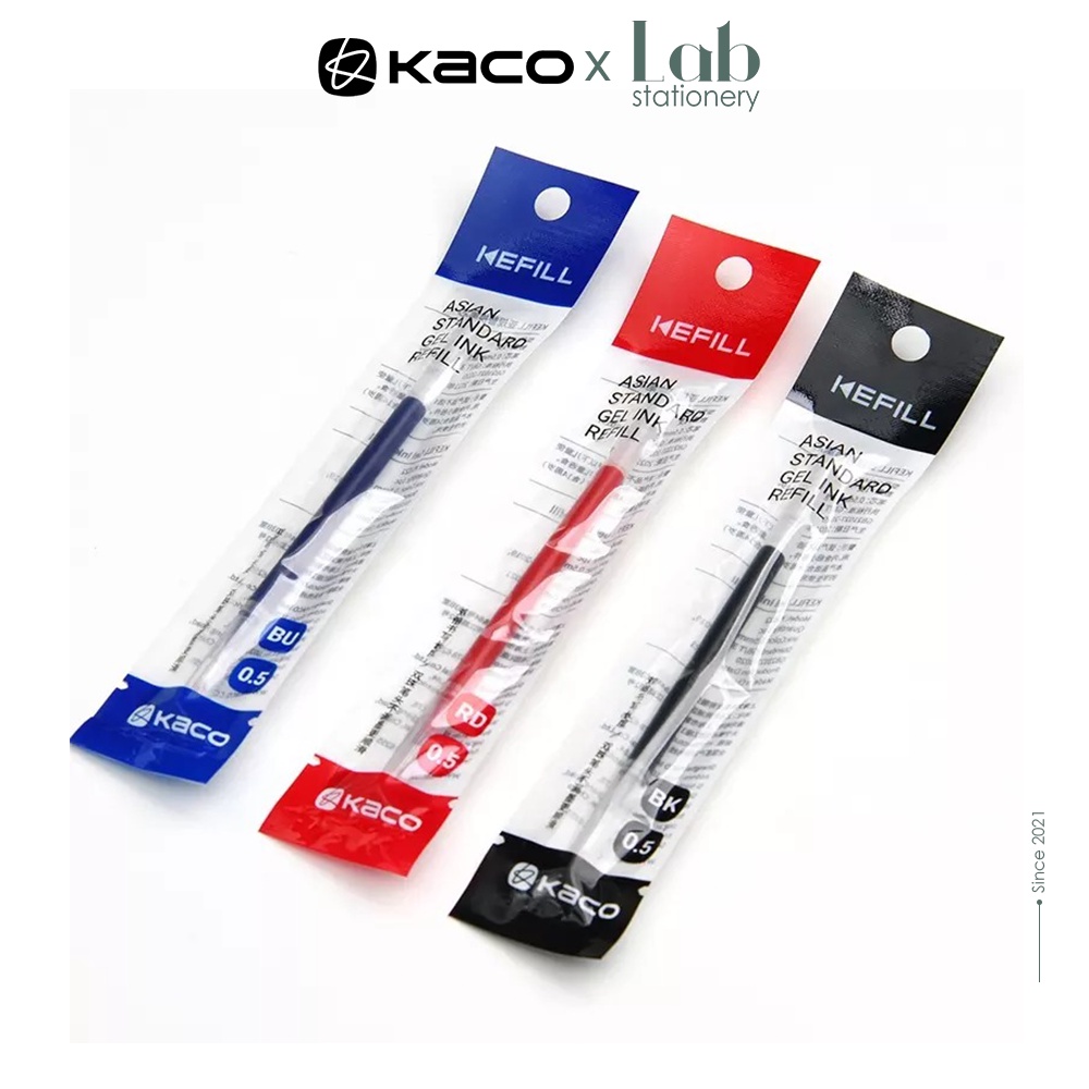 Bút Kaco Pure Bấm 0.5 Mực Gel Labo Có Ruột Bút Thay Thế Dùng Cho Sinh ...