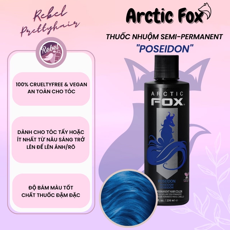 Thuốc nhuộm tóc Arctic Fox màu Poseidon | Shopee Việt Nam