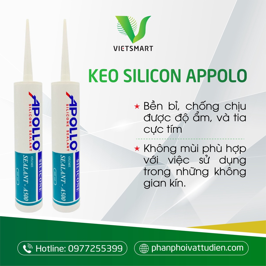 Keo Silicon Apollo A500 (Đục và trong) | Shopee Việt Nam