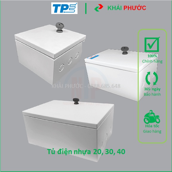 TỦ ĐIỆN NHỰA ABS GẮN NỔI 200 300 400 TDN 20 30 40 TPE TIẾN PHÁT MÀU ...