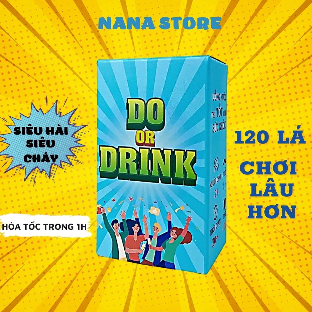Bài Drinking Game Do or Drink 120 lá gắn hết tình bạn | Shopee Việt Nam