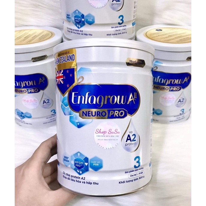 [CHÍNH HÃNG] Sữa Enfagrow A2 Neuropro số 3 dành cho bé 1-6 tuổi 800g ...