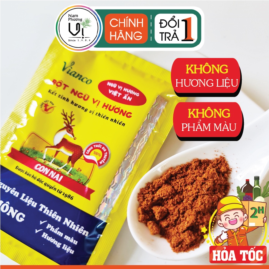 Ngũ vị hương con nai Việt Ấn gói 10g - Gói ngũ vị hương hiệu con nai ...
