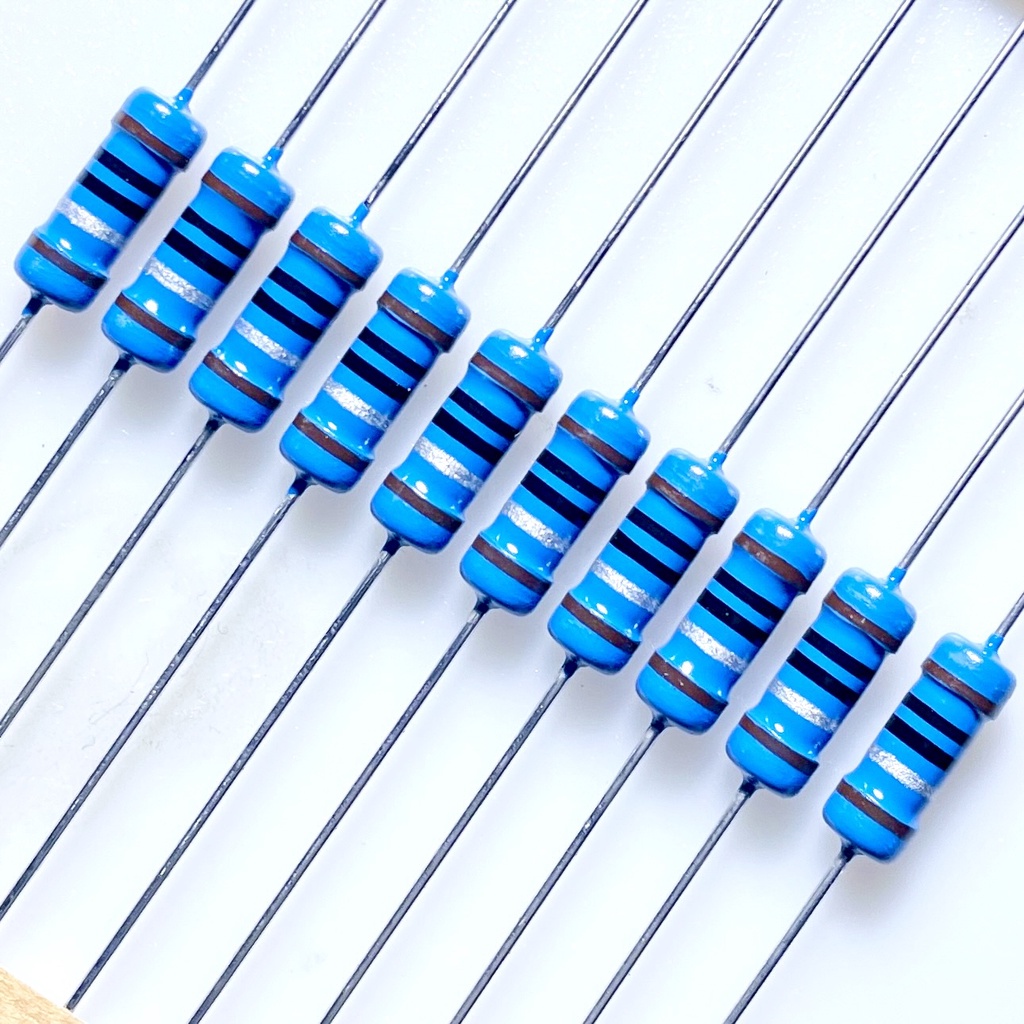 Điện Trở Cắm 1W 1% Chân đồng có giá trị từ 1R Đến 9R1 ( túi 10 con ...