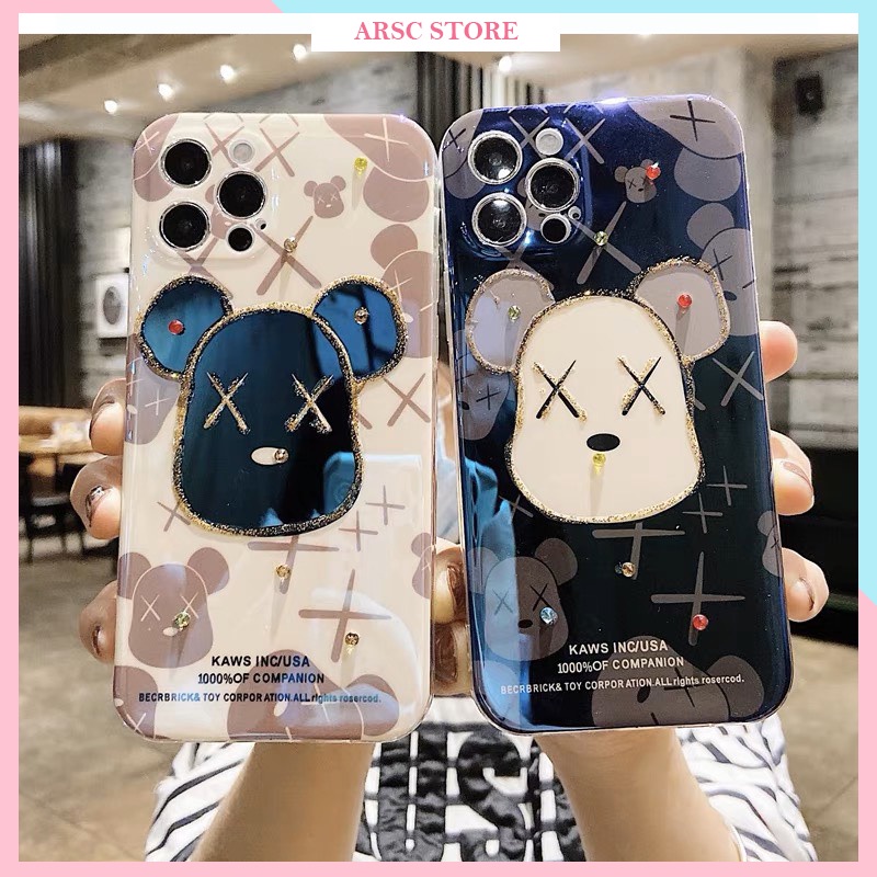 Ốp Lưng Iphone Hoạt Hình Gấu Kaws và Minnie Cao Cấp cho Iphone 7 8 Plus ...