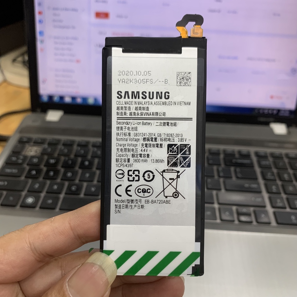 Pin Samsung A720, J730/J7 Pro EB-BA720ABE chính hãng | Shopee Việt Nam