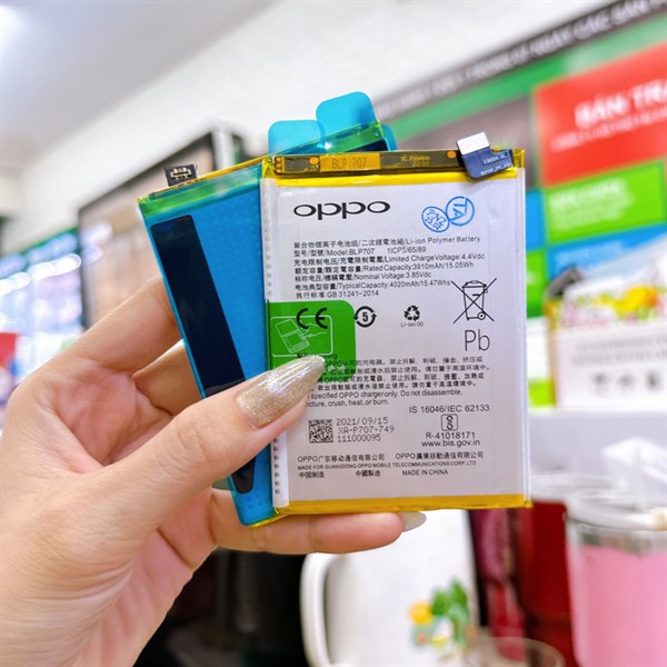 Pin gắn trong Oppo F11 - BLP707, không đúng mã sạc không vào, bảo hành ...