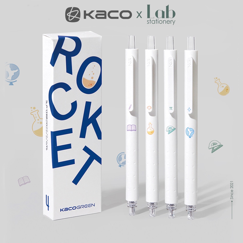 Bộ 3 4 5 Bút Mực Gel Kaco Rocket Ngòi 0.5mm Labo Phiên Bản Đặc Biệt Hàng Chính Hãng | Shopee ...