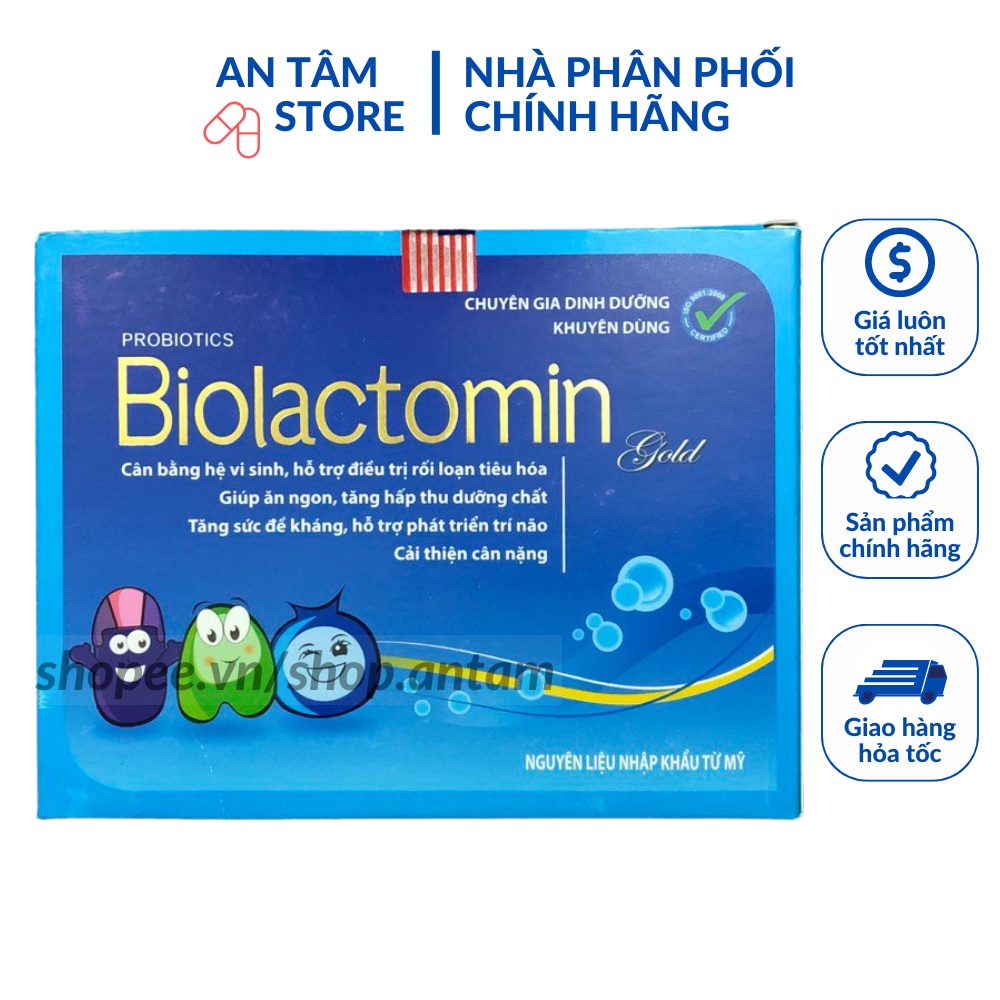 CỐM VI SINH BIOLACTOMIN GOLD CÂN BẰNG HỆ TIÊU HÓA ĐƯỜNG RUỘT CHỐNG TÁO ...